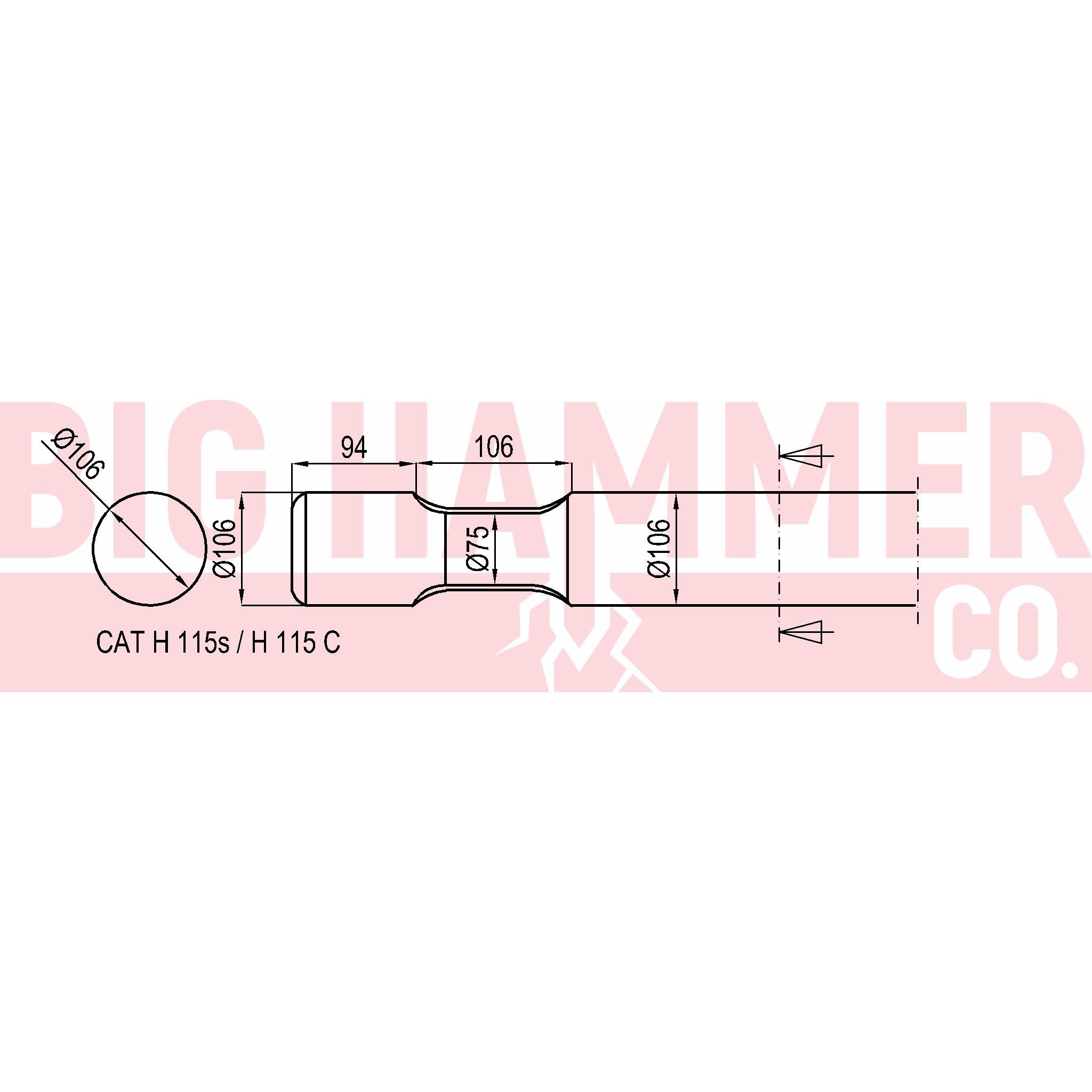 CAT H115S Point and Chisel