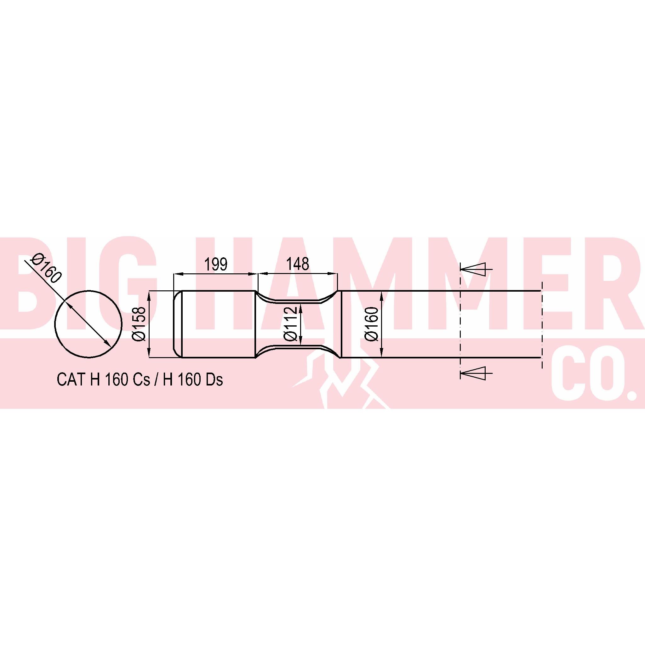 CAT H160CS, H160DS Point and Chisel