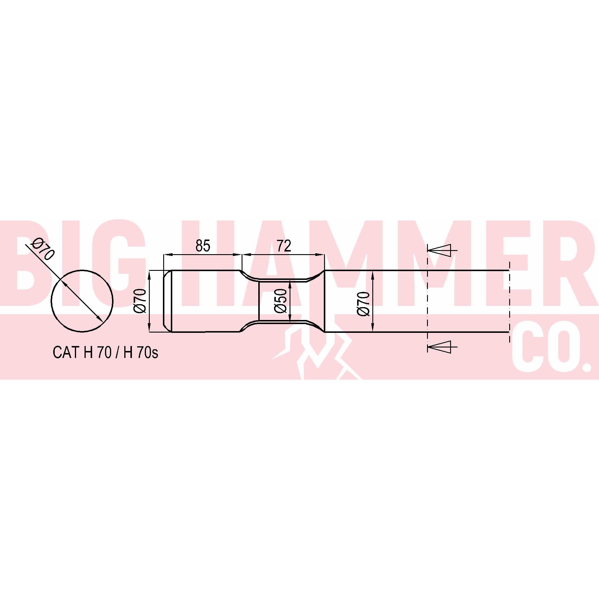 CAT H70, H70S Point and Chisel