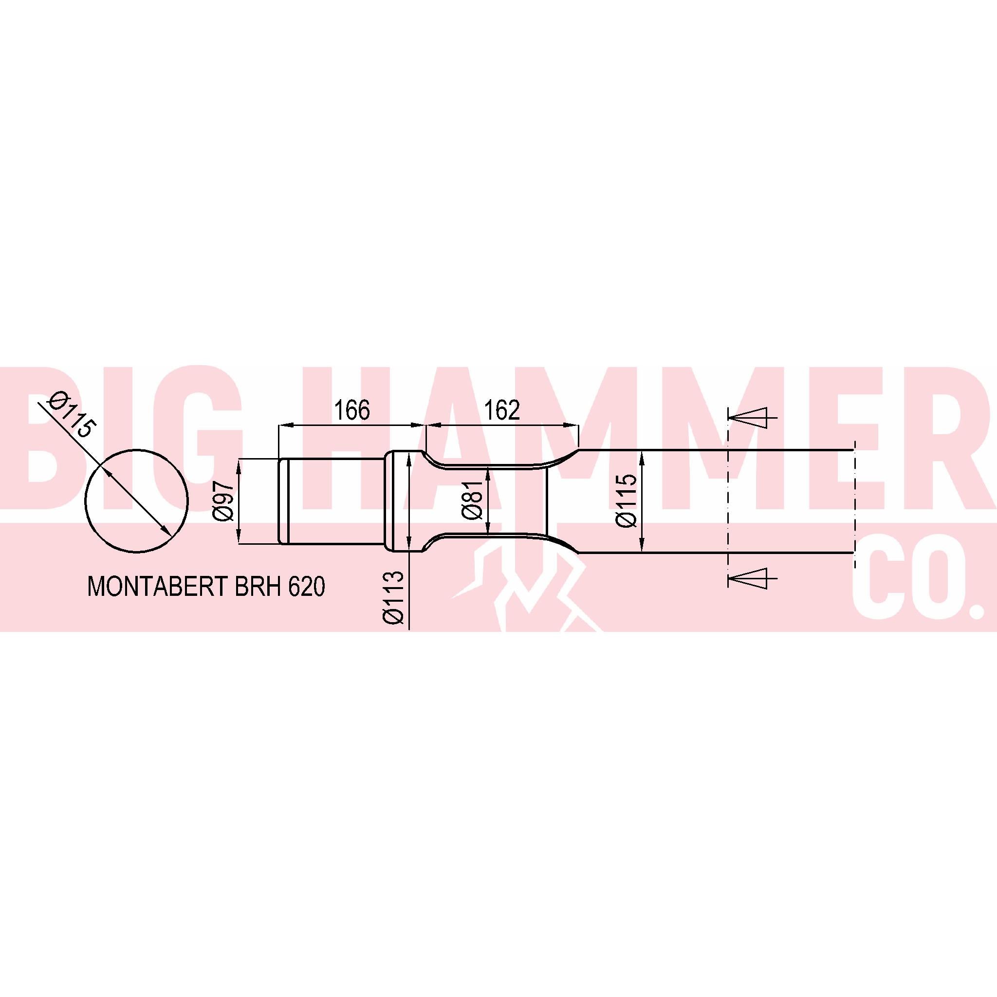 Montabert BRH620 Point and Chisel