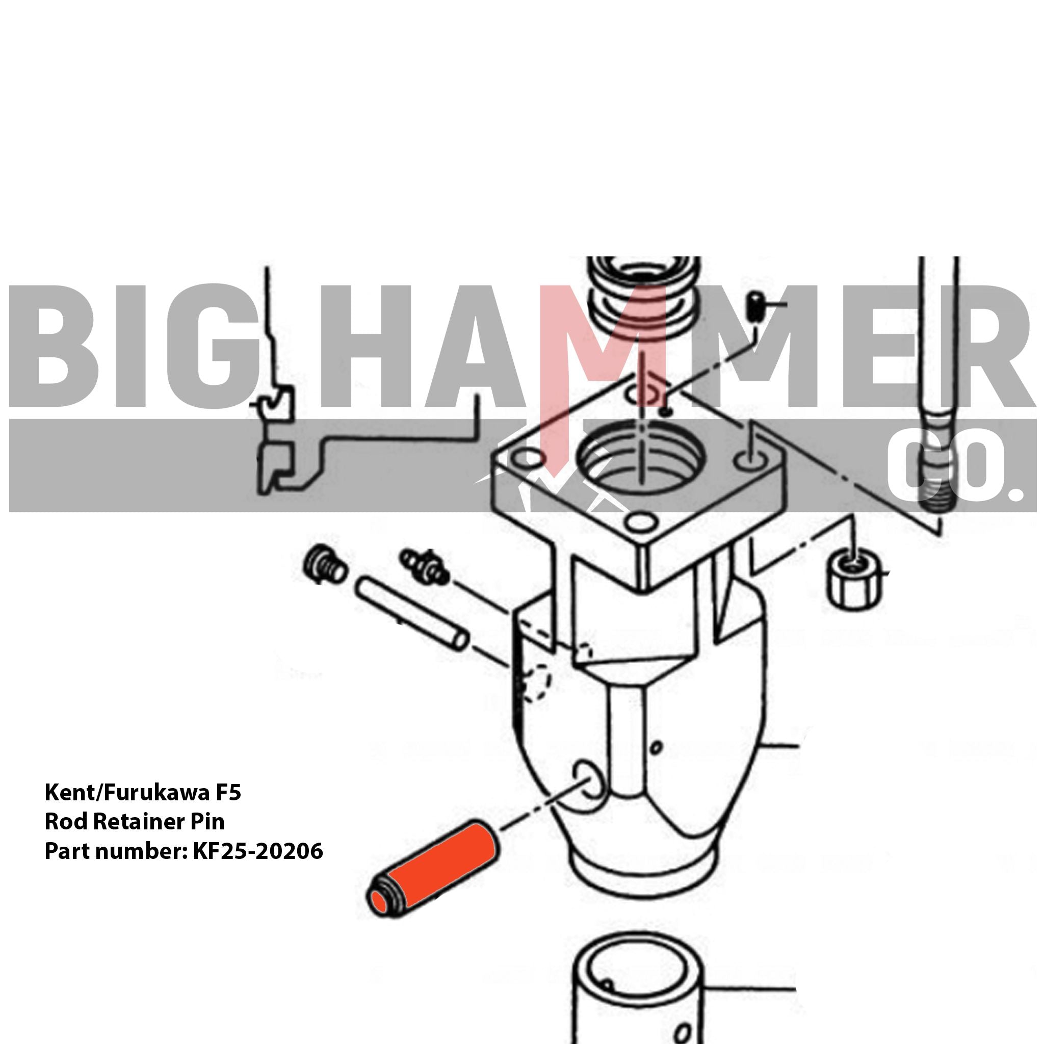 Kent/Furukawa F5 Rod Retainer Pin