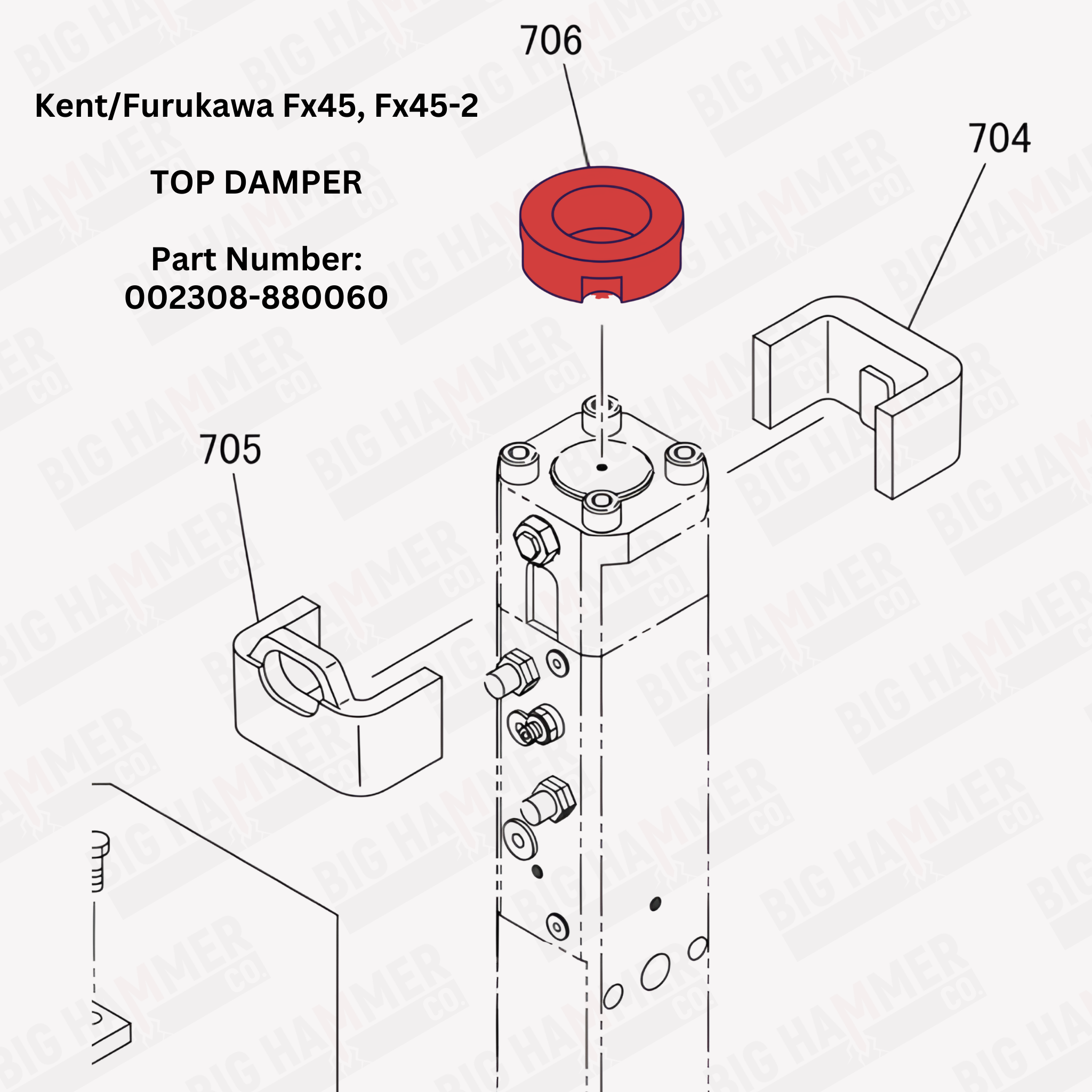 Kent/Furukawa Fx45, Fx45-2 Top Damper