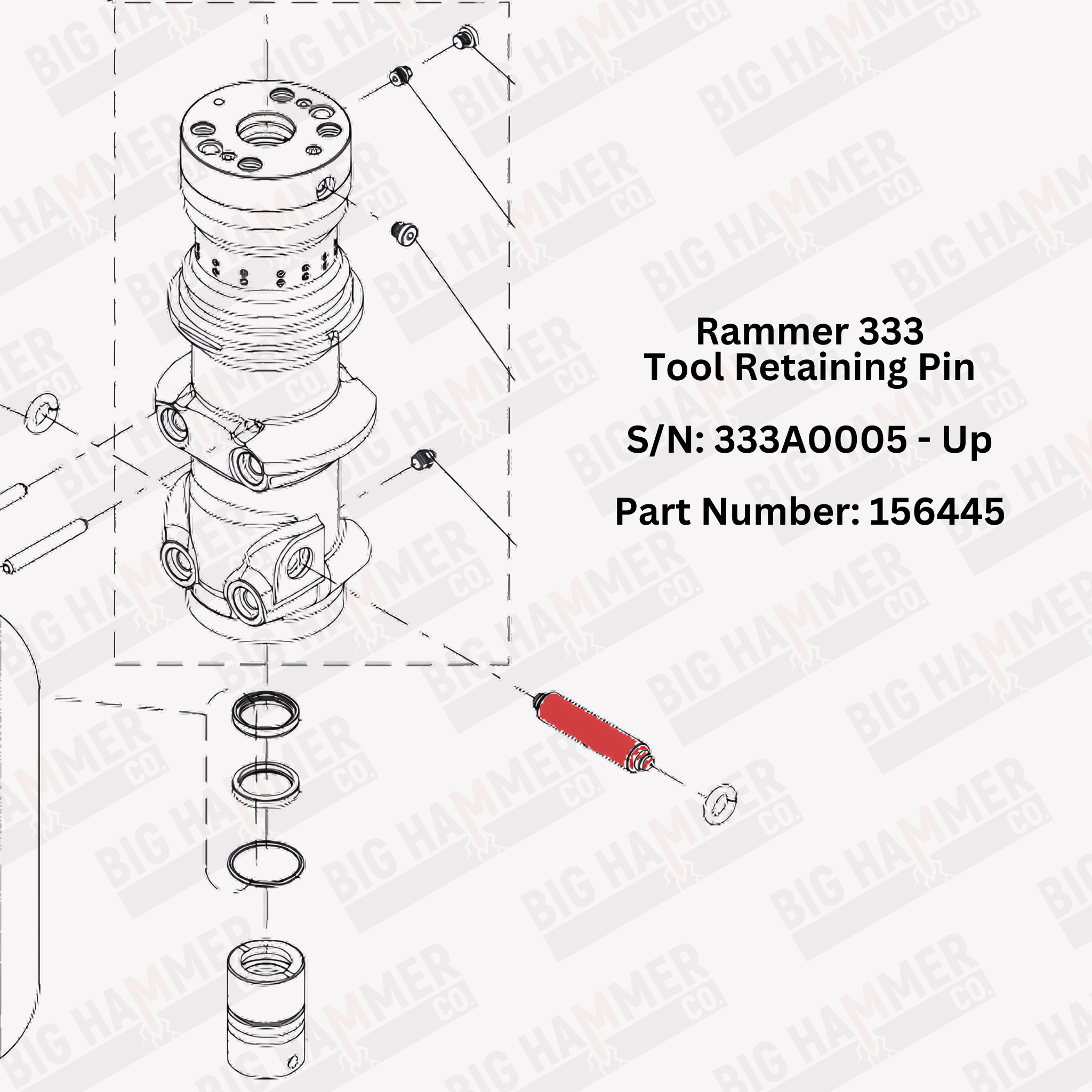 Rammer 333 Tool Retaining Pin