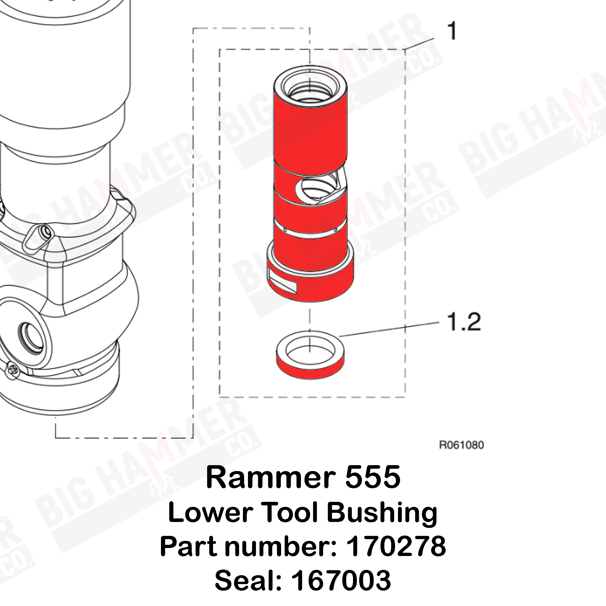 Rammer 555, 555 City, 555S Lower Bushing