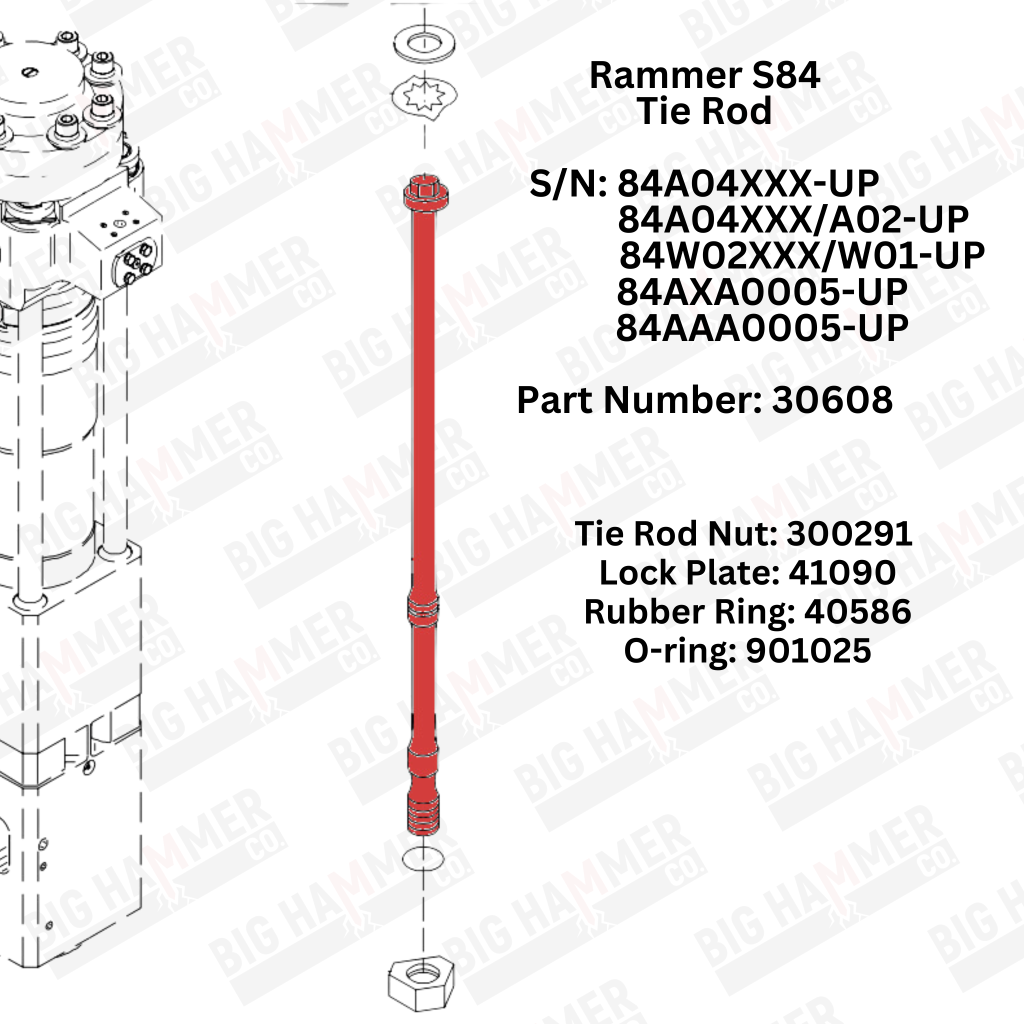 Rammer S84 Side Bolt Complete