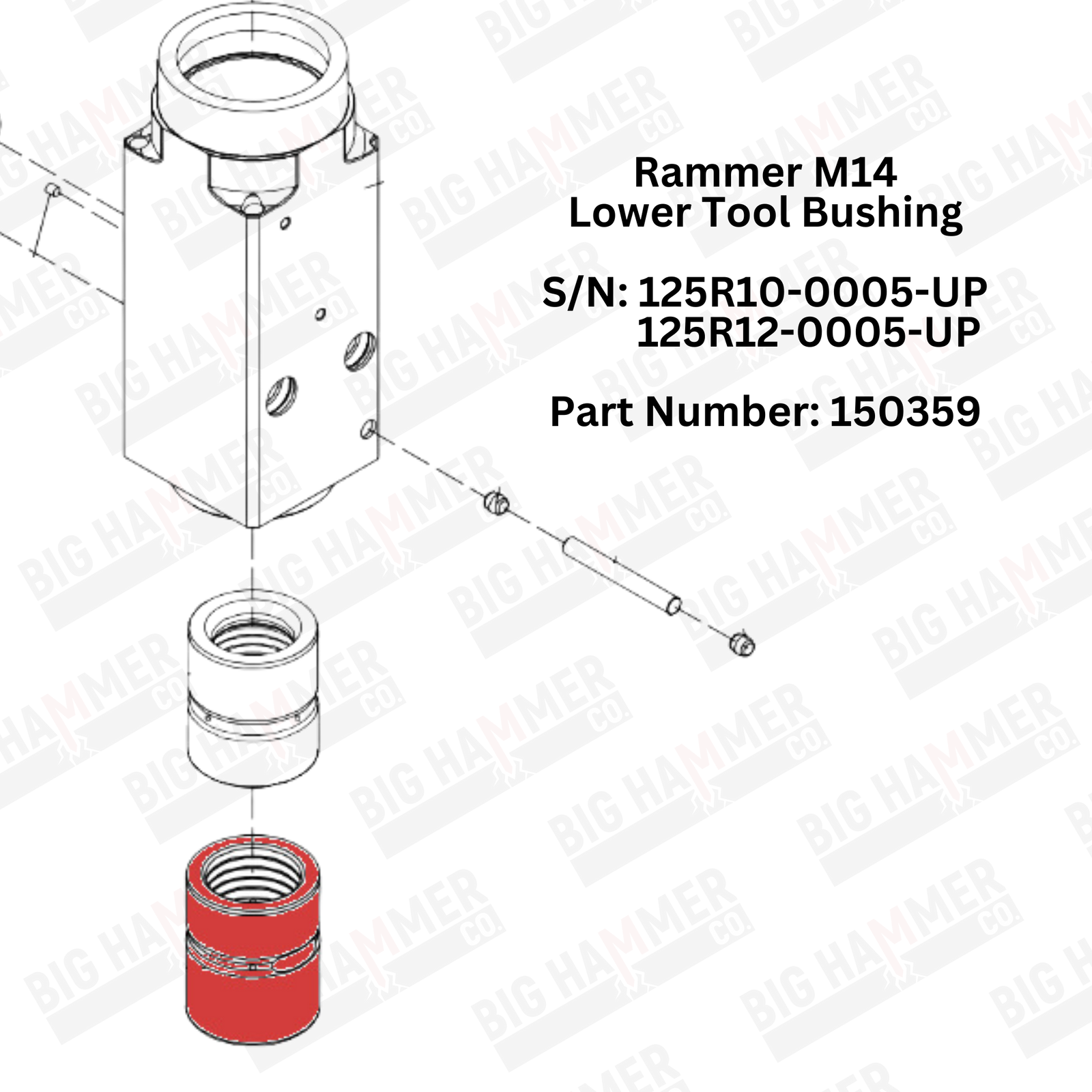 Rammer M14 Lower Bushing
