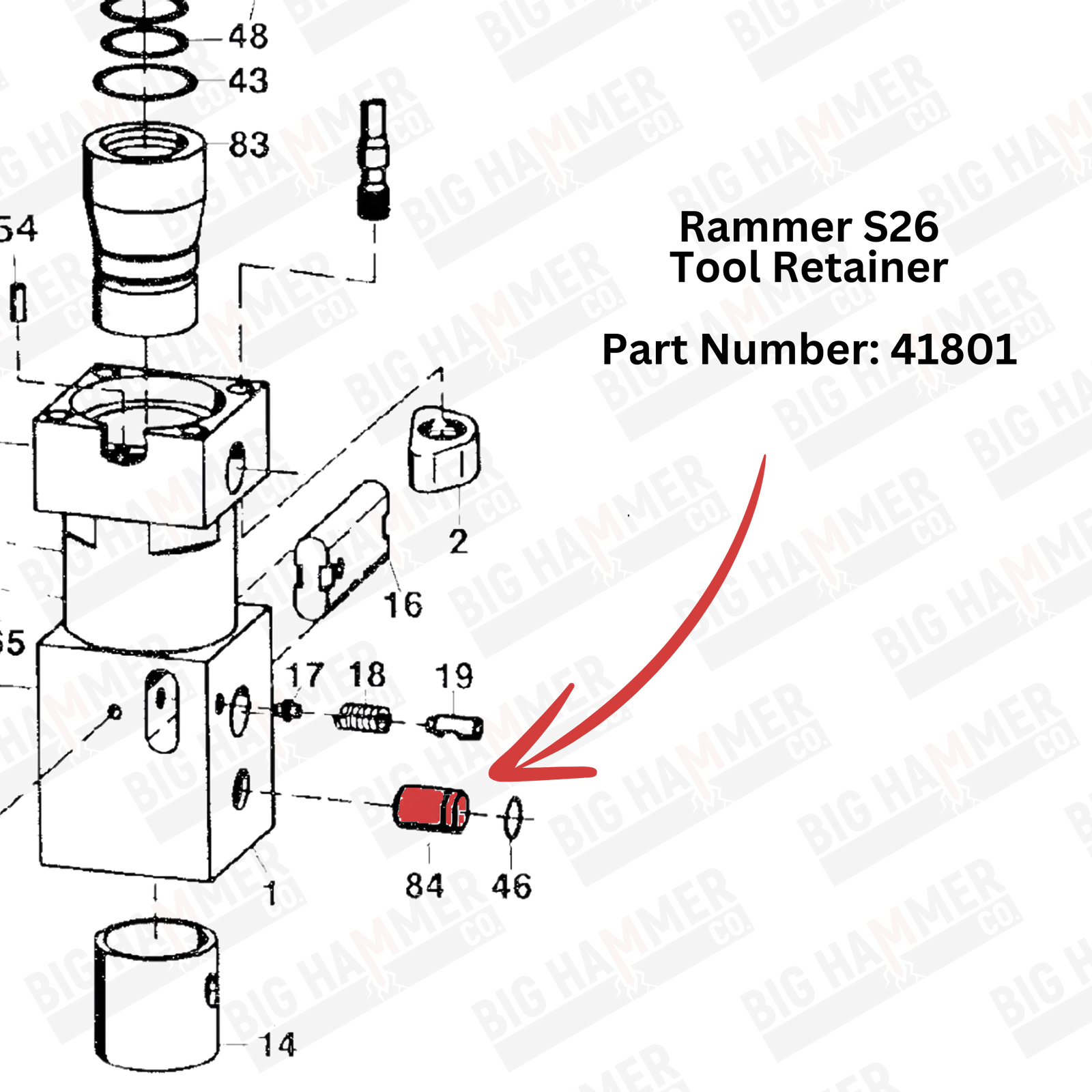 Rammer S26 Tool Retainer